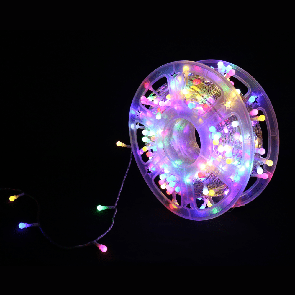 400 LED Rainbow Berry Lights on Reel — Christmas Factory