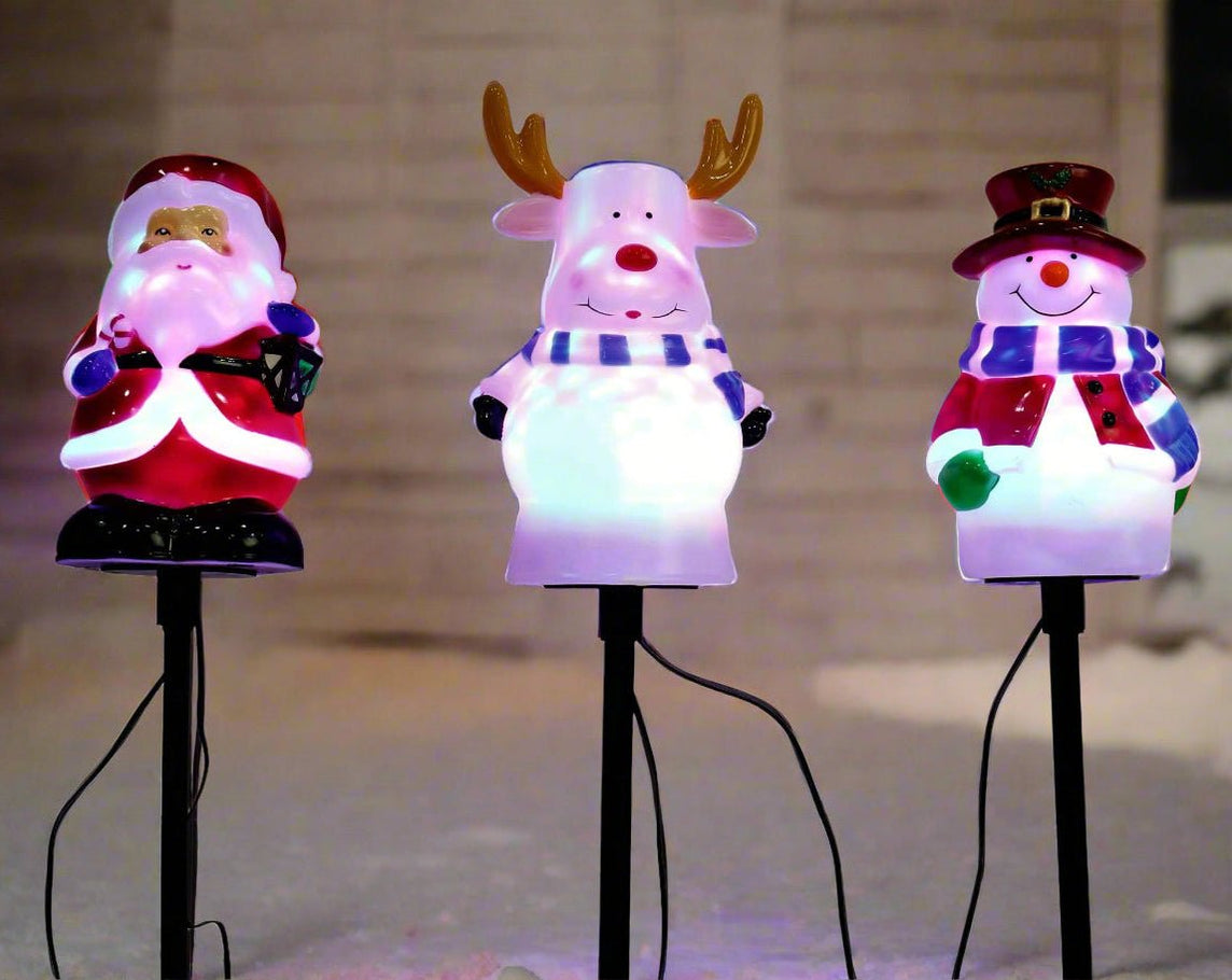 LED Disco Character Path Lights (3pc) — Christmas Factory