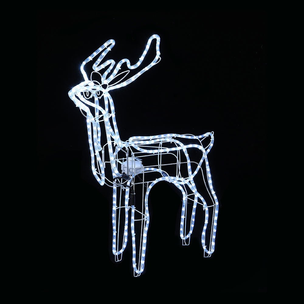 LED Ropelight Standing Reindeer Small Moving Cool White available in 2 ...