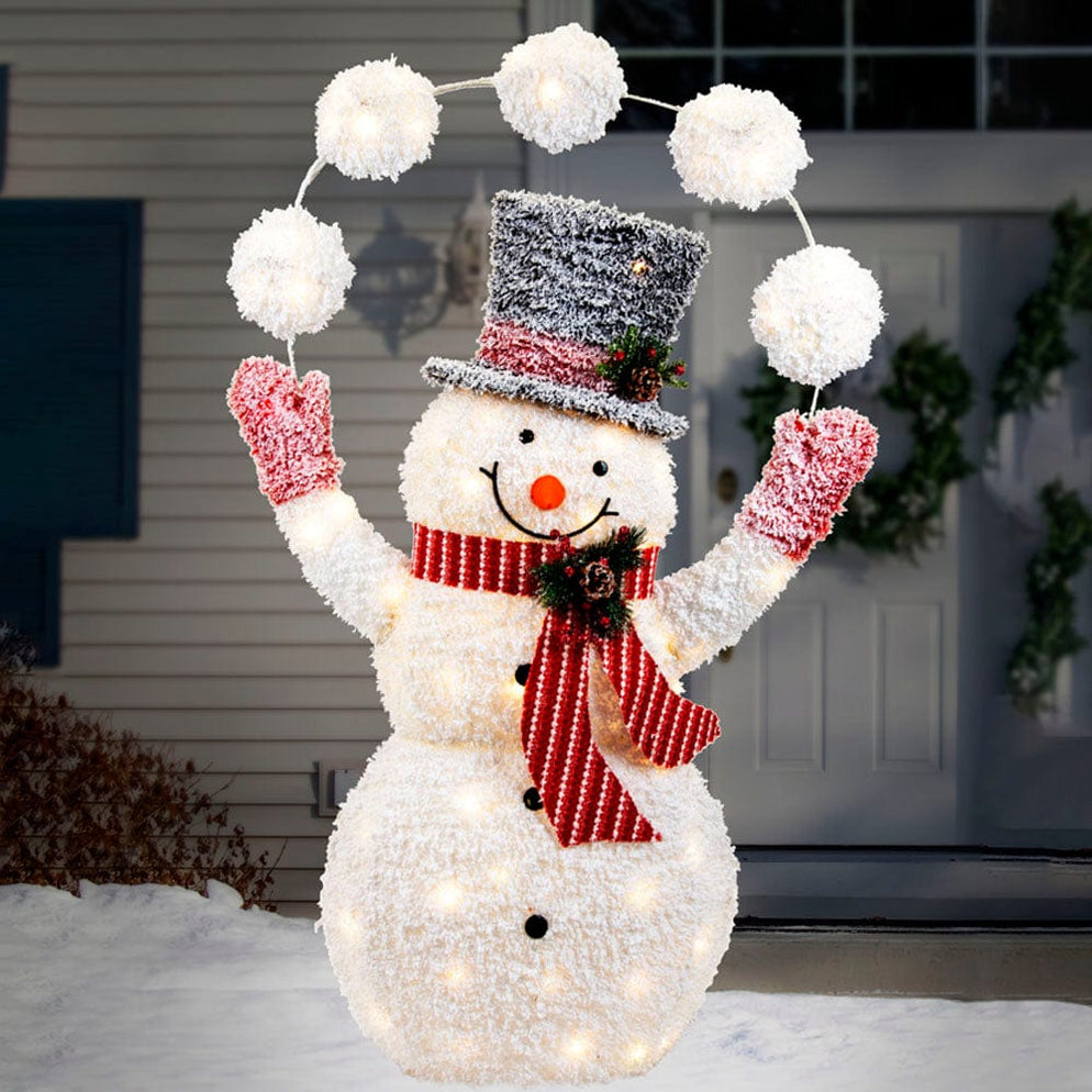New Arrival: LED Twinkling Frosty Snowball Snowman – 90 LEDs, 150cm ...
