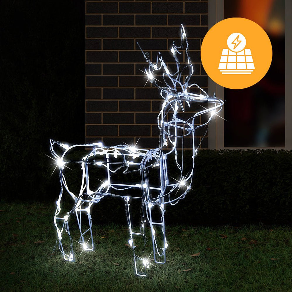 Solar LED Standing 3D Reindeer 60cm — Christmas Factory